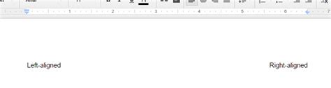 How Do You Left Align And Right Align Items On The Same Line In A Google Document Web