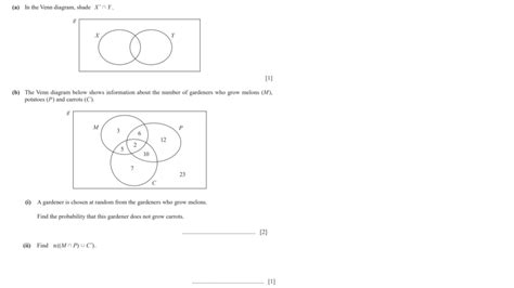 Sets And Venn Diagrams Past Paper Questions For Igcse Cambridge 0580 Revise Right Now