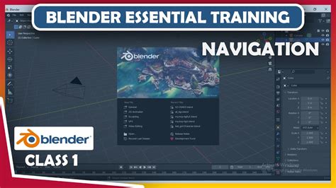 Blender Essential Training Blender Navigation Tutorials For Beginners Class 1 Youtube