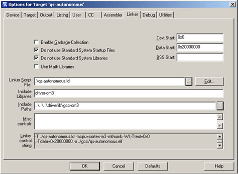 keil with gnu codesourcery for cortex m3 ti evalbot