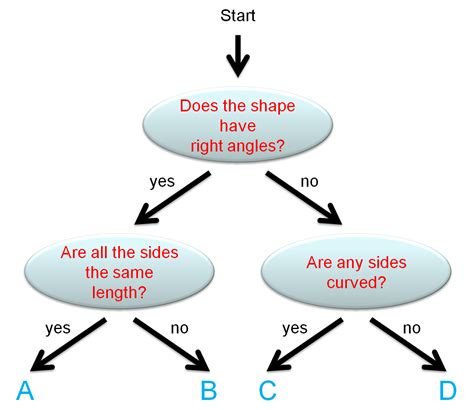 Know Your 2D Shapes Using Tree Diagrams Worksheet EdPlace