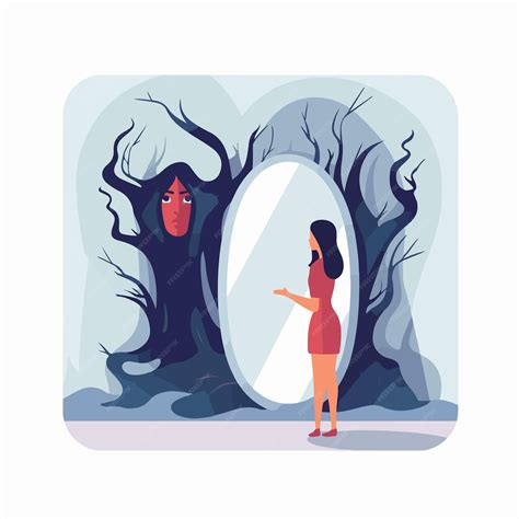 Self Reflection In Mirror Deep Contemplation And Personal Growth