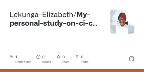 GitHub Lekunga Elizabeth My Personal Study On Ci Cd Pipeline