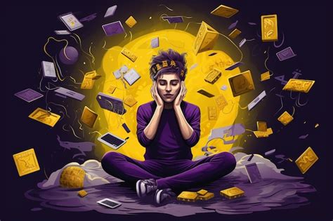 Premium Ai Image Mental Health Too Many Stimuli And Tasks Fatigue And