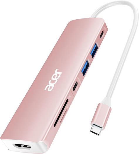 Acer Usb C Hub 7 In 1 Usb C To Hdmi Multi Port Adapter 2 Usba 3 1 Gen1 And 5gbps