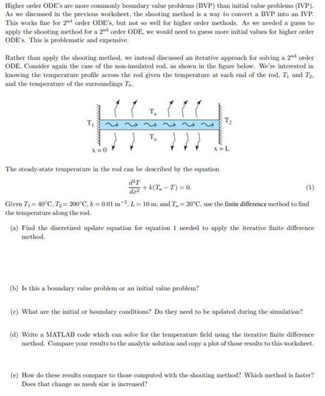 Solved Higher Order Odes Are More Commonly Boundary Value