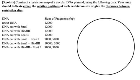 Solved [5 Points Construct A Restriction Map Of A Circular
