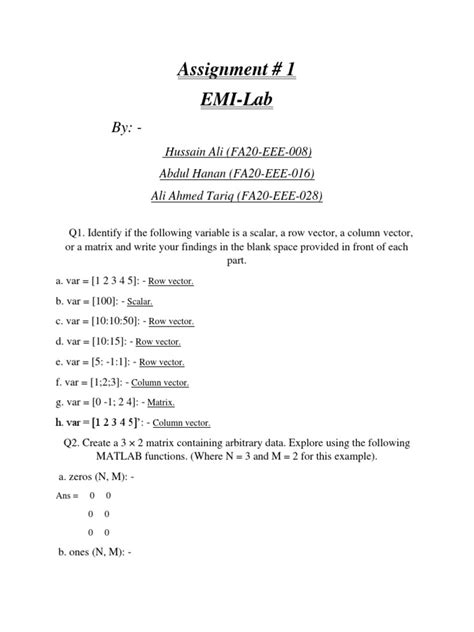 analysis of signals and systems using matlab pdf matrix