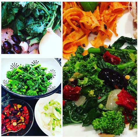 Rapini With Garlic Chili Flakes And Olives Weiler Nutrition