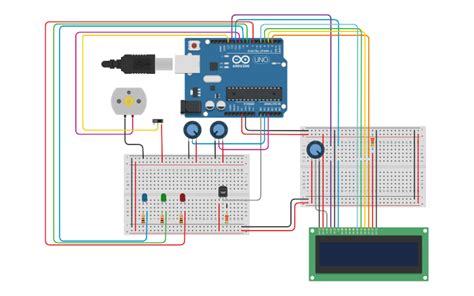 Circuit Design Arduino Temperature Control Tinkercad