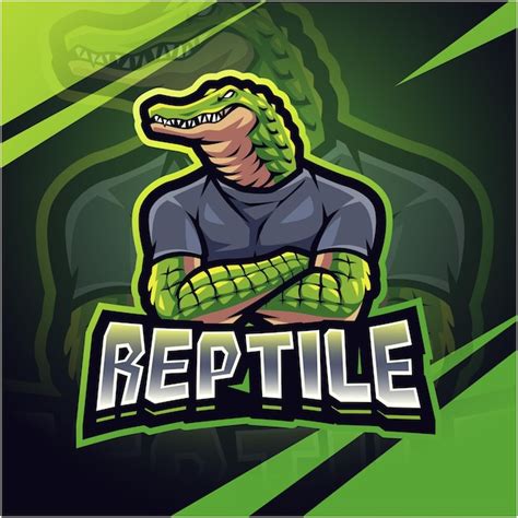 Premium Vector Reptile Esport Mascot Logo Design