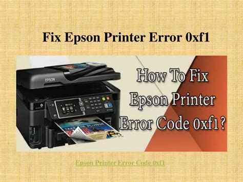 PPT Fix Epson Printer Error Xf PowerPoint Presentation Free Download ID