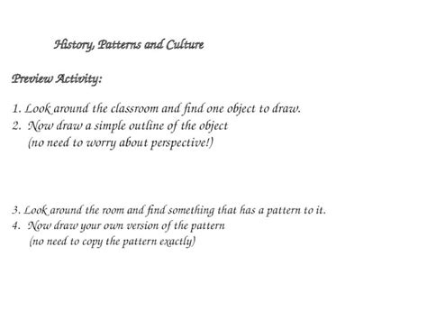 pptx history patterns and culture preview activity 1 look around