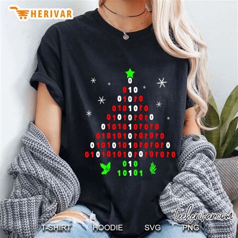 christmas programmer coder 0 1 tree computer science