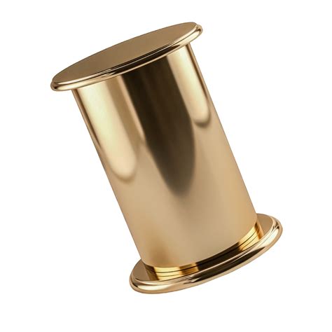 Golden 3d Cylinder Shape 51949599 Png