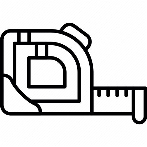 Measuring Tape Construction Measure Measurement Tool Icon Download On Iconfinder