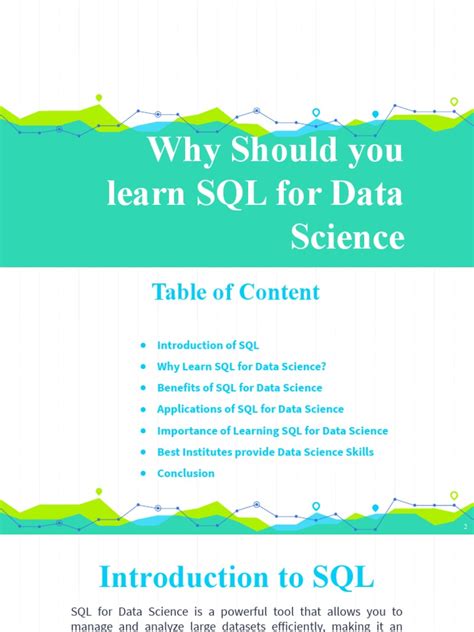 Why Learn Sql For Data Science Pdf Data Science Data