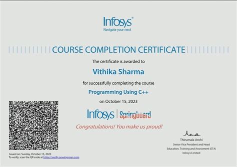 Coding Cplusplus Womenintech Infosys Certification Infosysspringboard Learning C