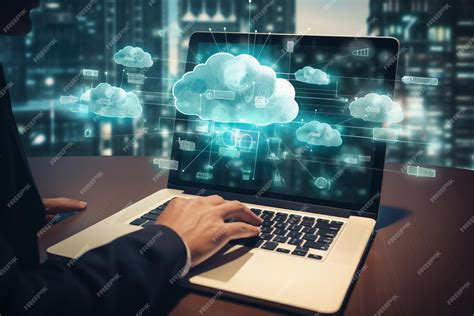 Premium Photo The Intersection Of Cloud Computing And Security Safeguarding Data With Digital