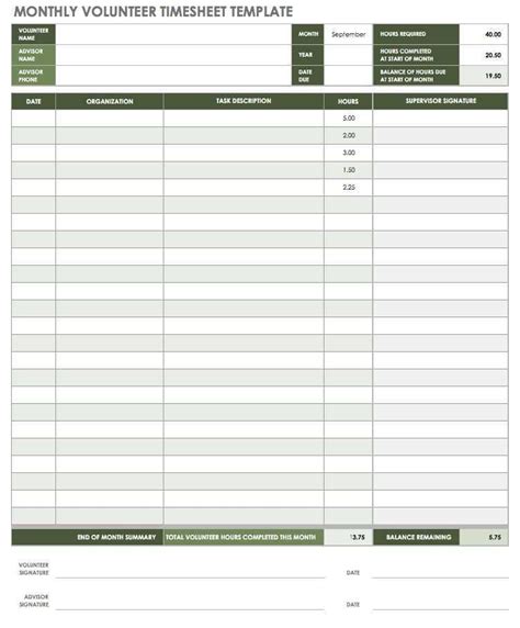 Excel Time Card Template