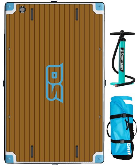 Driftsun Inflatable Floating Dock Platform Inflatable Island Floating Mat