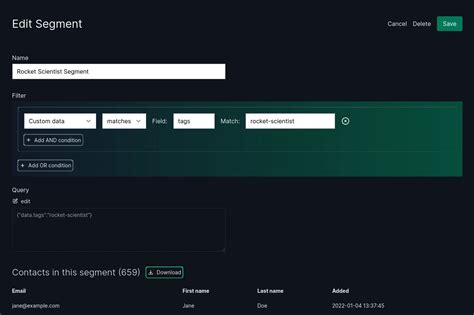 Segments And Custom Data Keila