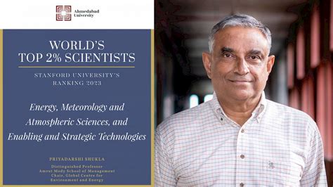 Priyadarshi Shukla In The Worlds Top 2 Scientists 2023 List By Stanford University