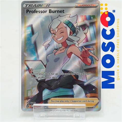 Professor Burnet Tg26tg30 Ultra Rare Pokemon Tcg Shopee