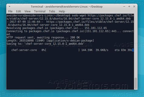 how to install and configure chef server on ubuntu 16 04 avoiderrors