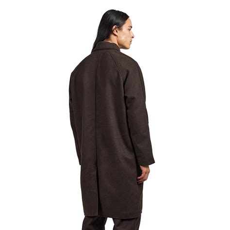 Edwin Mac Wool Coat Dark Brown Hhv