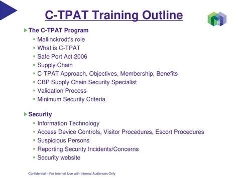 Customs Trade Partnership Against Terrorism C Tpat An Introduction