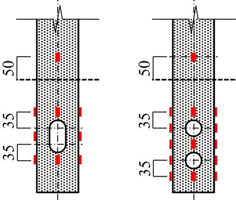 Example Positions Of Strain Gauges Unit Mm Download Scientific Diagram