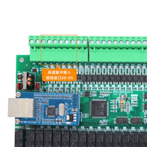 FX3U PLC With Ethernet Port 2 RS485 8 Axis