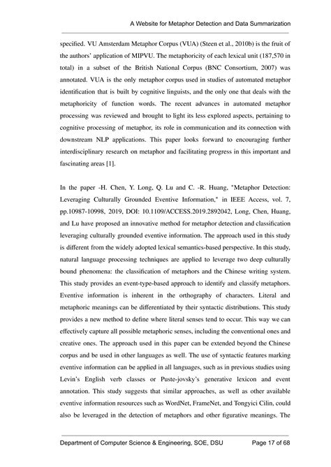 Github Cse Dsu Team 34 A Website For Metaphor Detection And Data