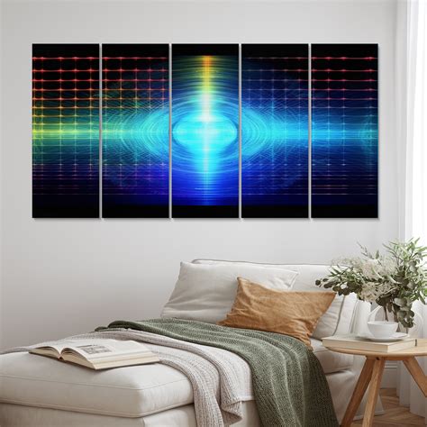 Ivy Bronx Waveform Spectrum Abstract Resonances Xiii Abstract Shapes Canvas Art Print 5