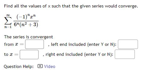Solved Find All The Values Of X Such That The Given Series Chegg Com