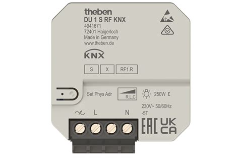 KNX UK Product Showcase Theben KNX RF Flush Mounted Actuator KNX UK