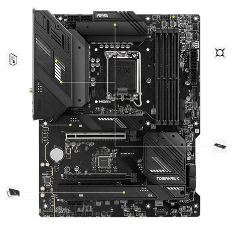 MSI MAG B Tomahawk WiFi DDR Gaming Motherboard Supports Th Th Th Gen Intel Processors