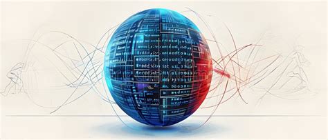 Illustration Of An Abstract Rotating Digital Sphere With Resembling
