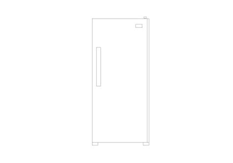 Free Fridge Elevation Cad Block Dwg Dxf Pdf Format Free Cads