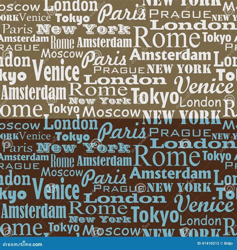 Seamless Text Pattern Stock Vector Illustration Of Europe 41410212