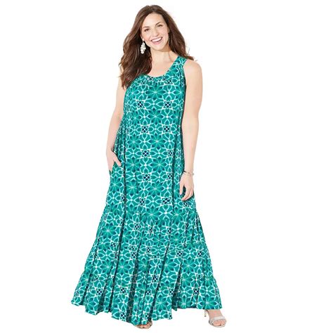 Catherines Womens Plus Size Halter Maxi Dress