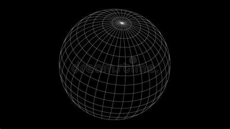 4k Animation Of Sphere Wireframe Generation Stock Footage Video Of