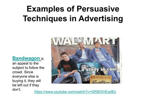 Persuasive Advertising Techniques Examples