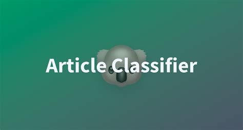 Mirageinvarticleclassifier At Main