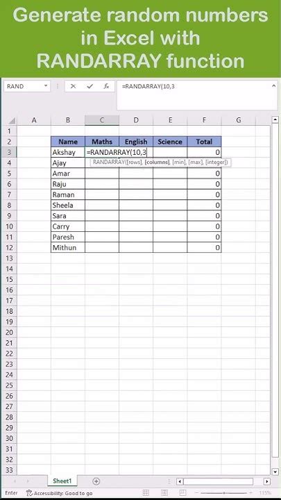 How To Generate Random Numbers In Excel Randarray Formula In Excel