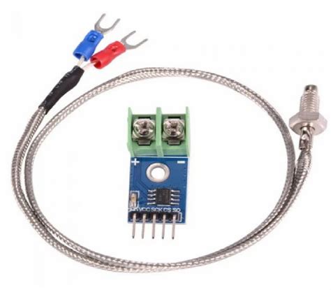 Max6675 Module With K Type Thermocouple Sensor 0 To 1250 Deg C At