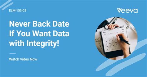 Never Back Date If You Want Data With Integrity [video] Learngxp Accredited Online Life