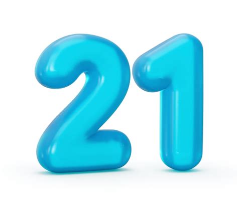 Number 21 Blue