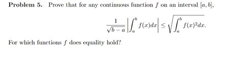 Solved Problem 5 Prove That For Any Continuous Function F